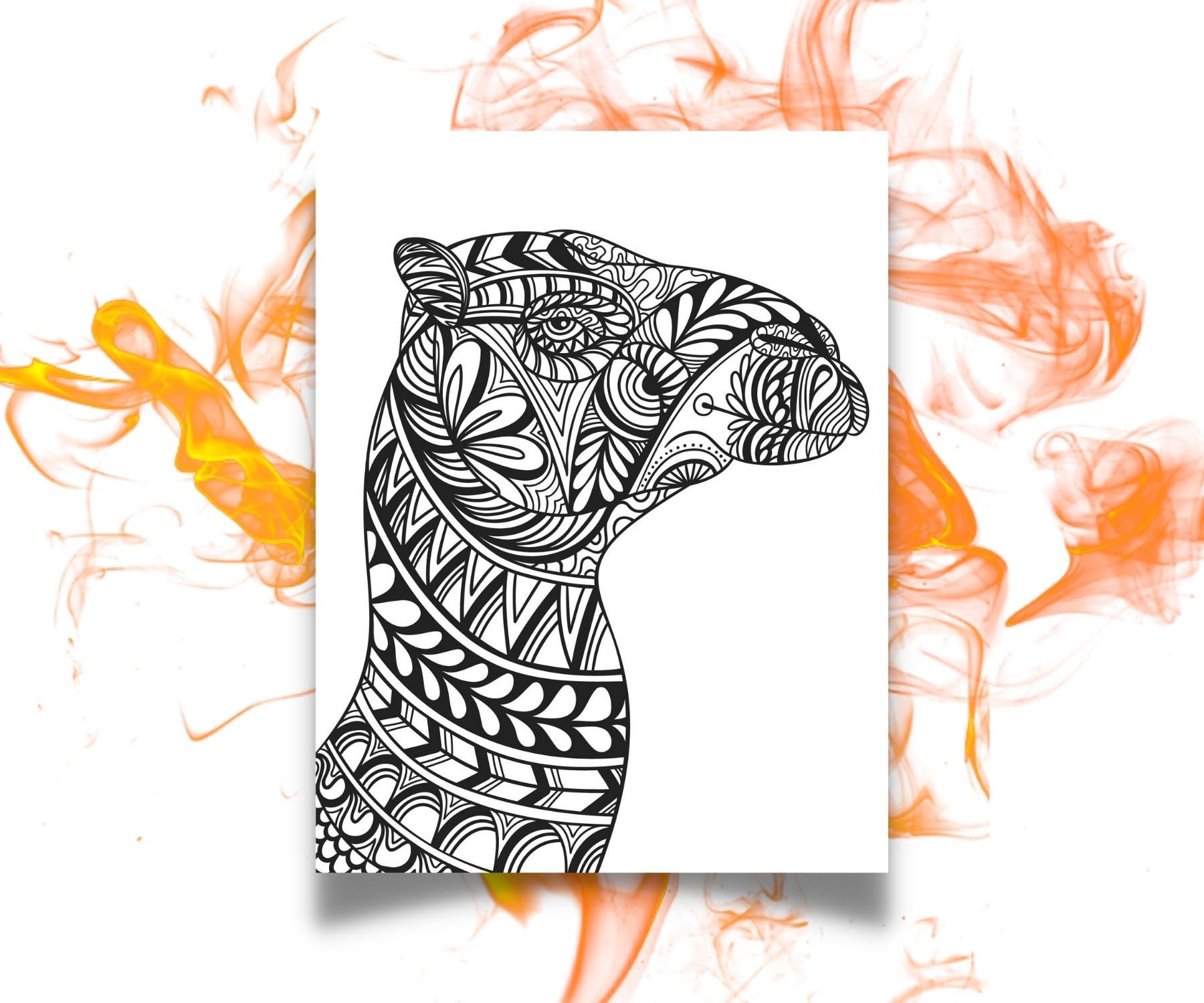 15 SPIRIT / TOTEM Animal Head Printable Coloring Pages | Digital ...