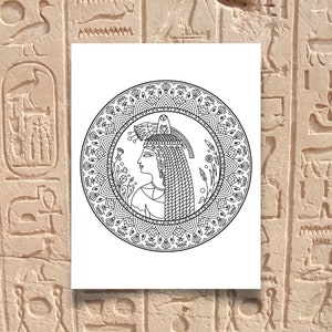 6 ANCIENT EGYPT Mandala Printable Coloring Pages | Digital Download - Etsy
