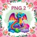 Rainbow Dragon Sublimation Clipart, 3 PNG Images High Resolution, 300 ...