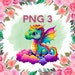 Rainbow Dragon Sublimation Clipart, 3 PNG Images High Resolution, 300 ...
