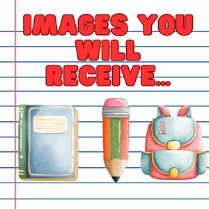 Cute School Essentials Clipart Bundle, Animal Friends Studying Theme ...