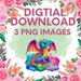 Rainbow Dragon Sublimation Clipart, 3 PNG Images High Resolution, 300 ...