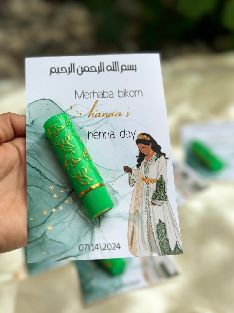 Moroccan Henna Card, Henna Night, Guest Gift Bridesmaid, Custom Save ...