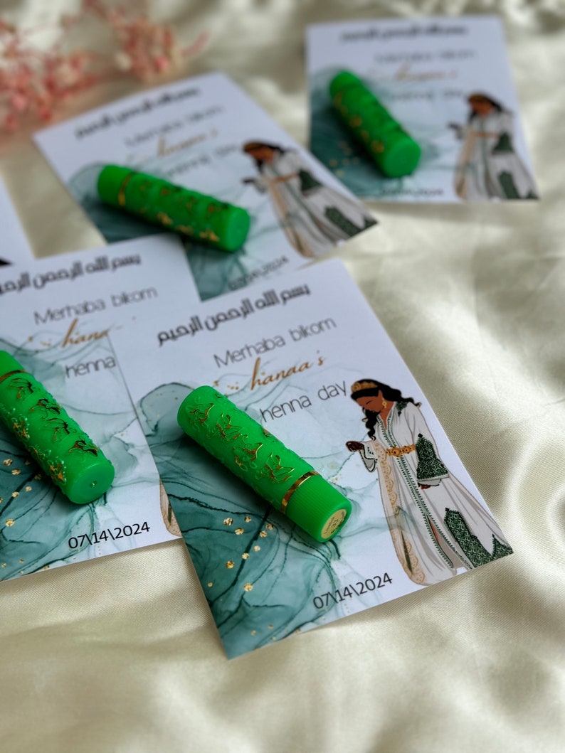 Moroccan Henna Card, Henna Night, Guest Gift Bridesmaid, Custom Save ...