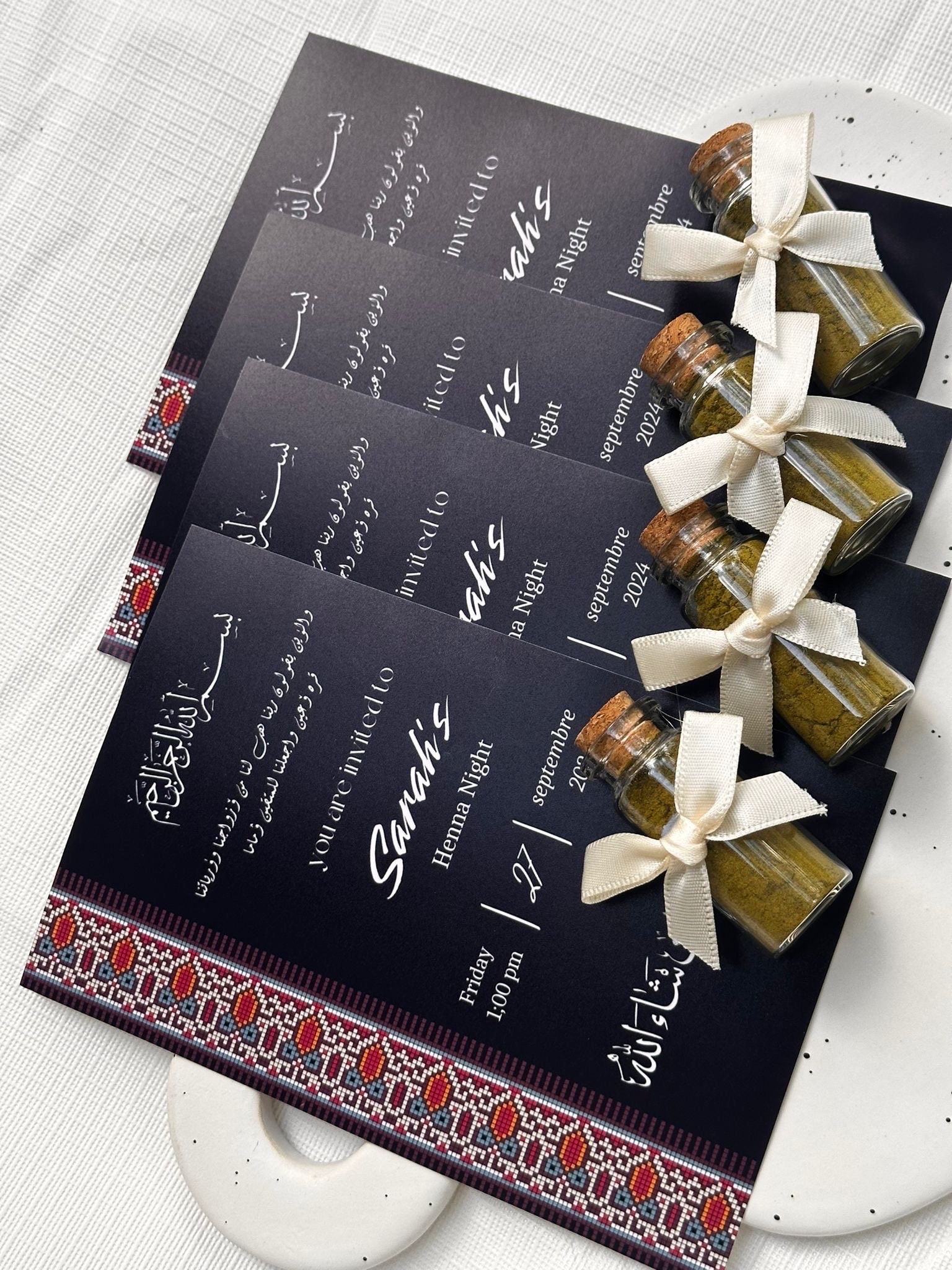 Palestine Henna Card, Henna Night, Guest Gift Bridesmaid, Custom Save ...