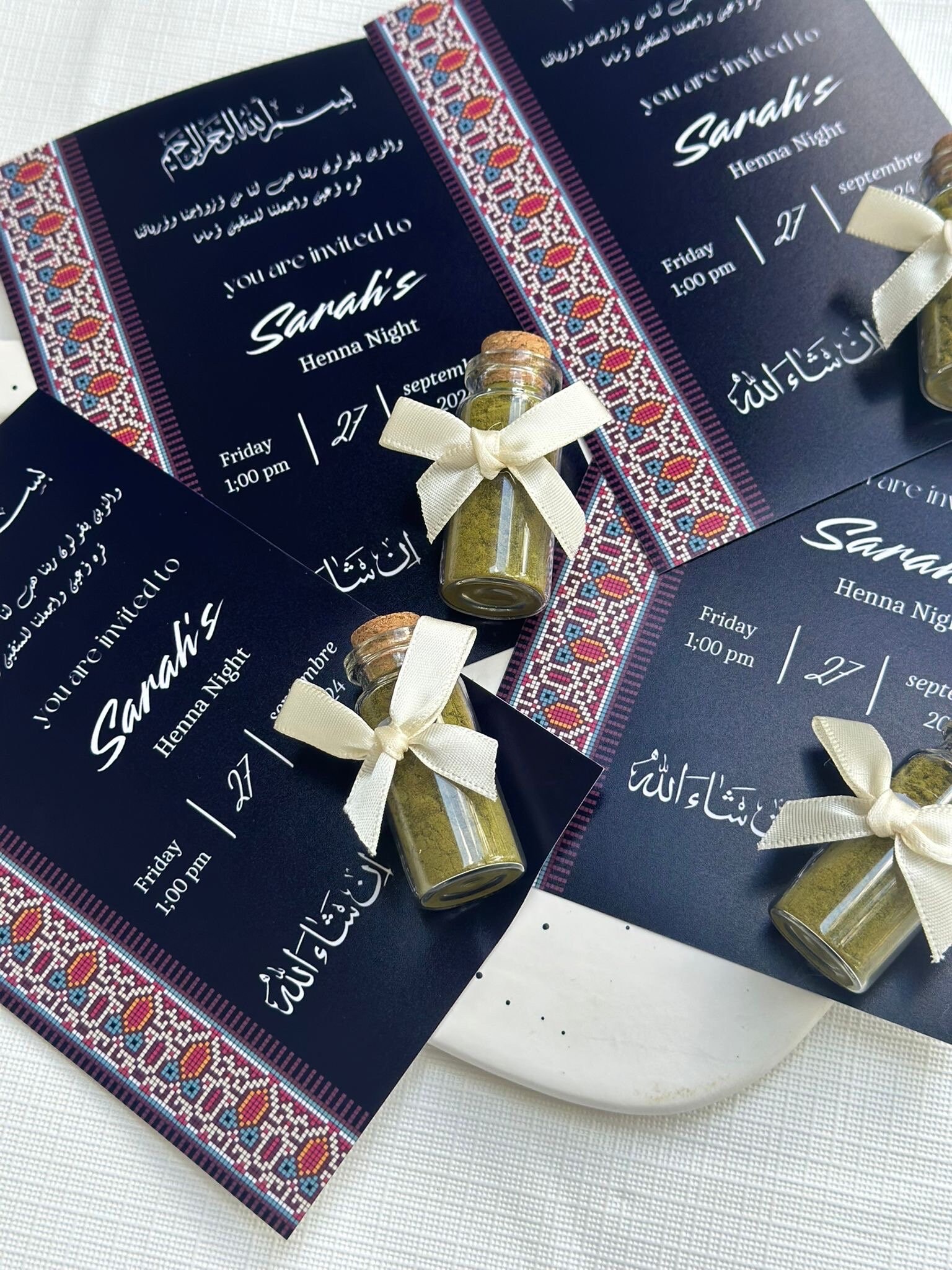 Palestine Henna Card, Henna Night, Guest Gift Bridesmaid, Custom Save ...