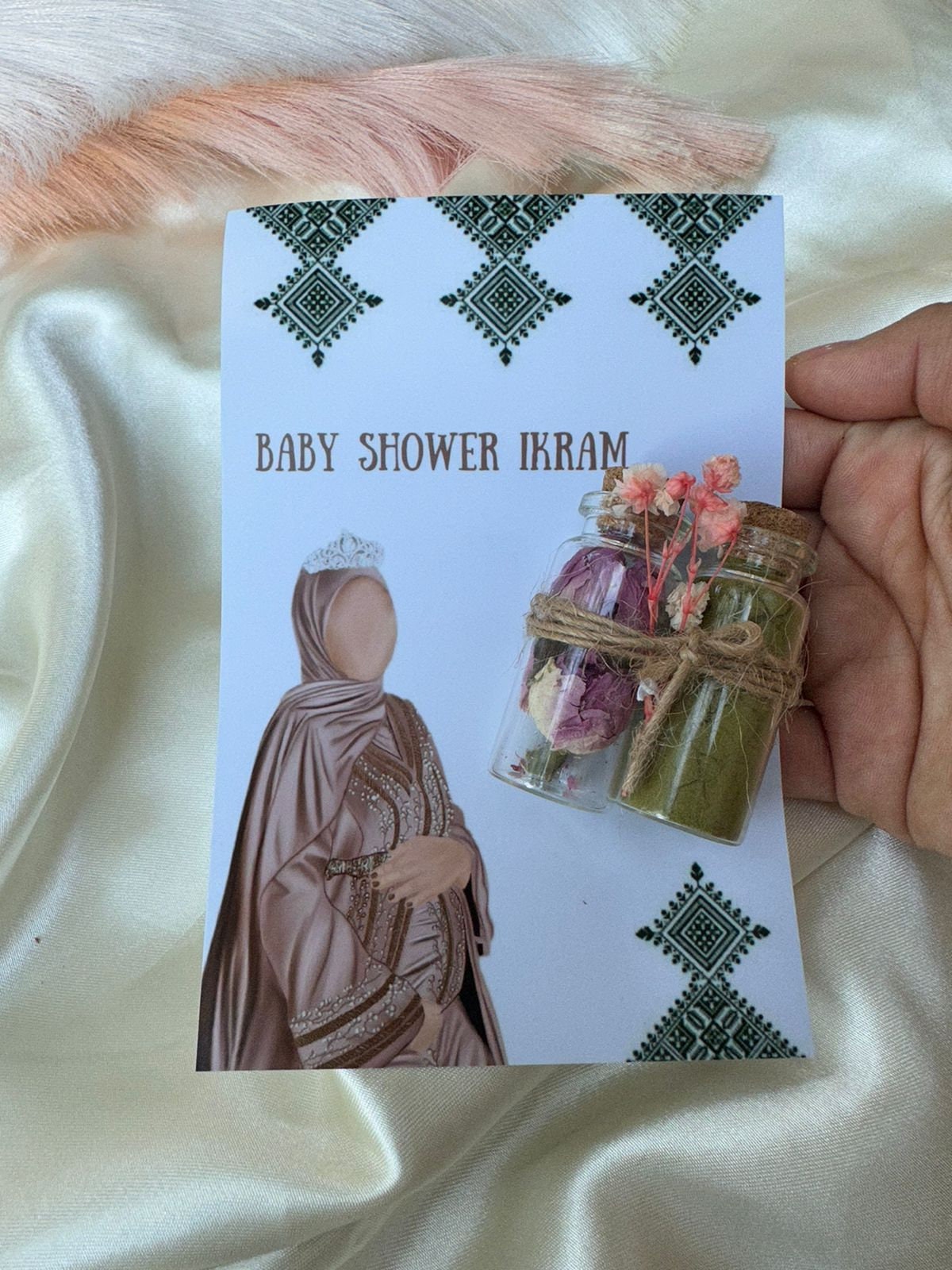 Moroccan Henna Card, Henna Night, Guest Gift Bridesmaid, Custom Save ...