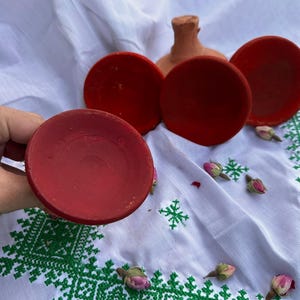 Moroccan Clay Lipstick Pot Lip Tagine Stain Berber Lipstick Double Tint ...