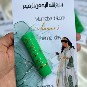 Moroccan Henna Card, Henna Night, Guest Gift Bridesmaid, Custom Save ...