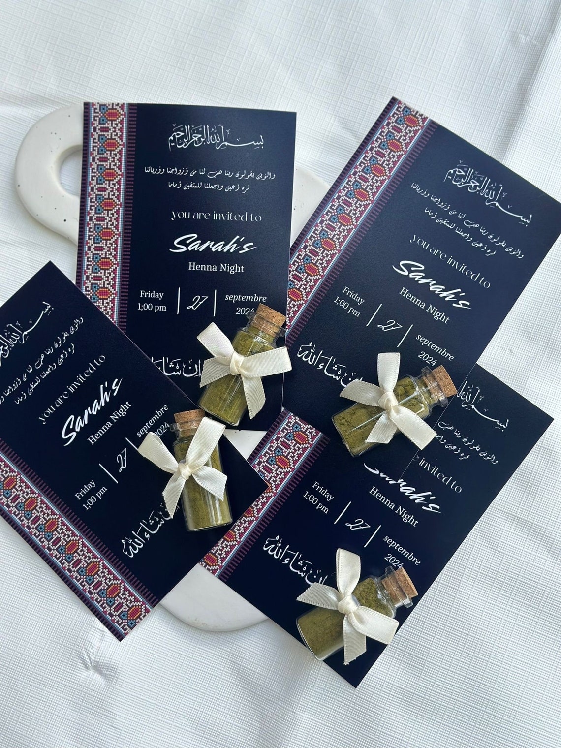 Palestine Henna Card, Henna Night, Guest Gift Bridesmaid, Custom Save ...