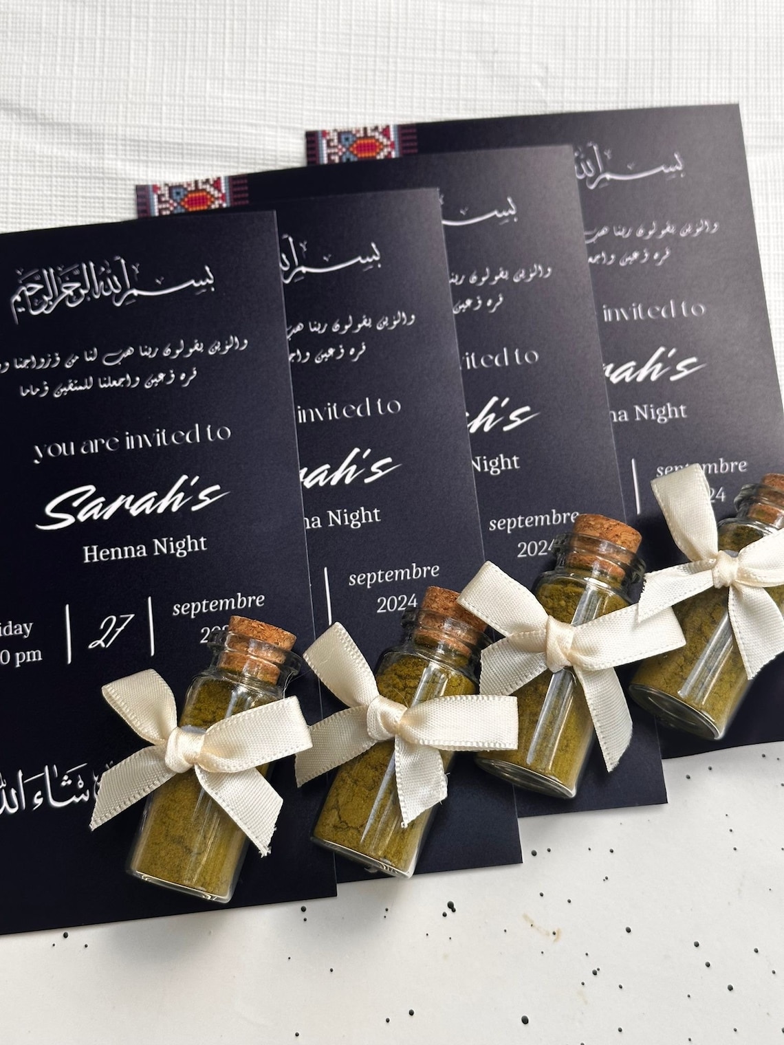 Palestine Henna Card, Henna Night, Guest Gift Bridesmaid, Custom Save ...