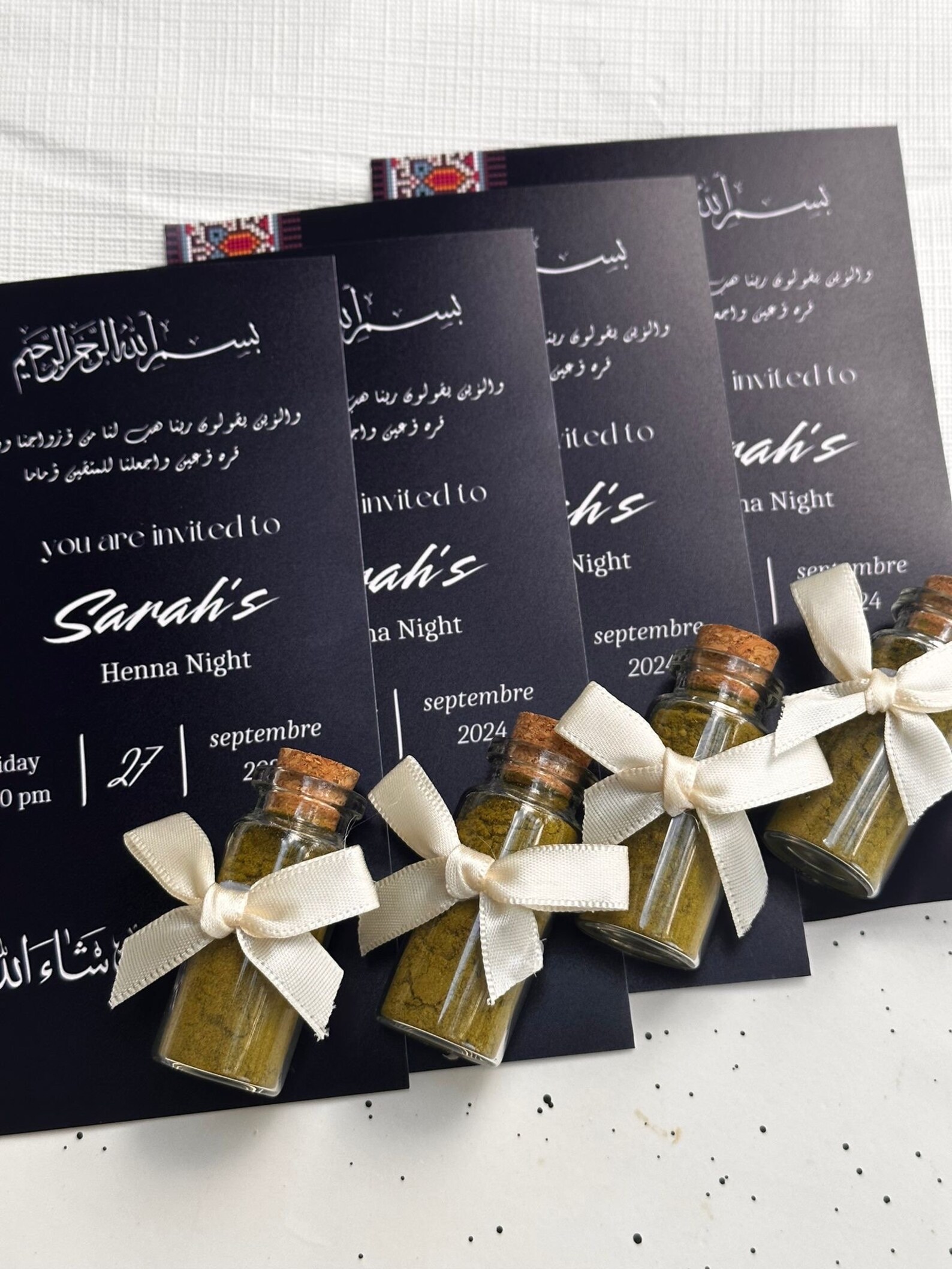 Palestine Henna Card, Henna Night, Guest Gift Bridesmaid, Custom Save ...