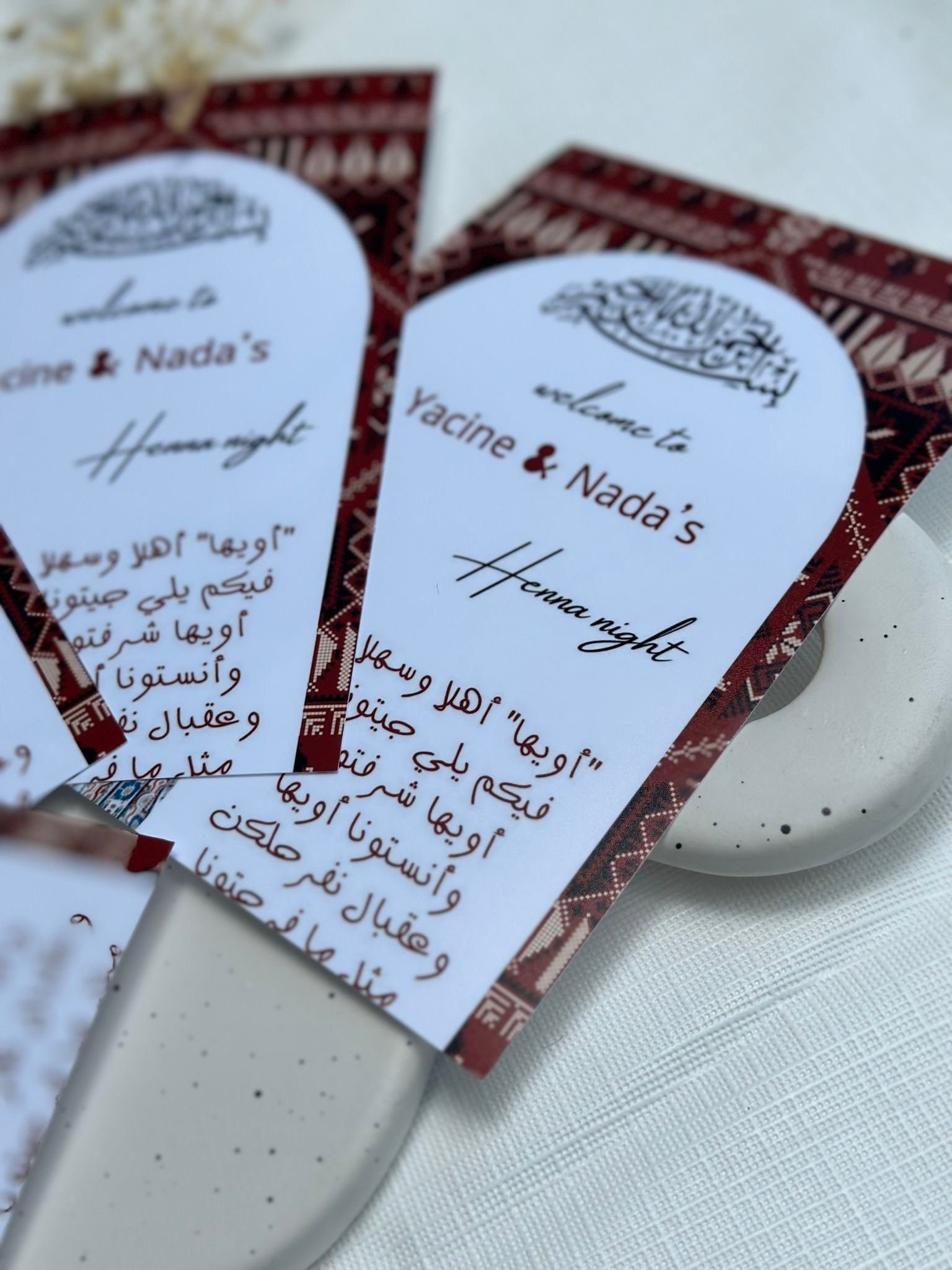Palestine Henna Card, Henna Night, Guest Gift Bridesmaid, Custom Save ...