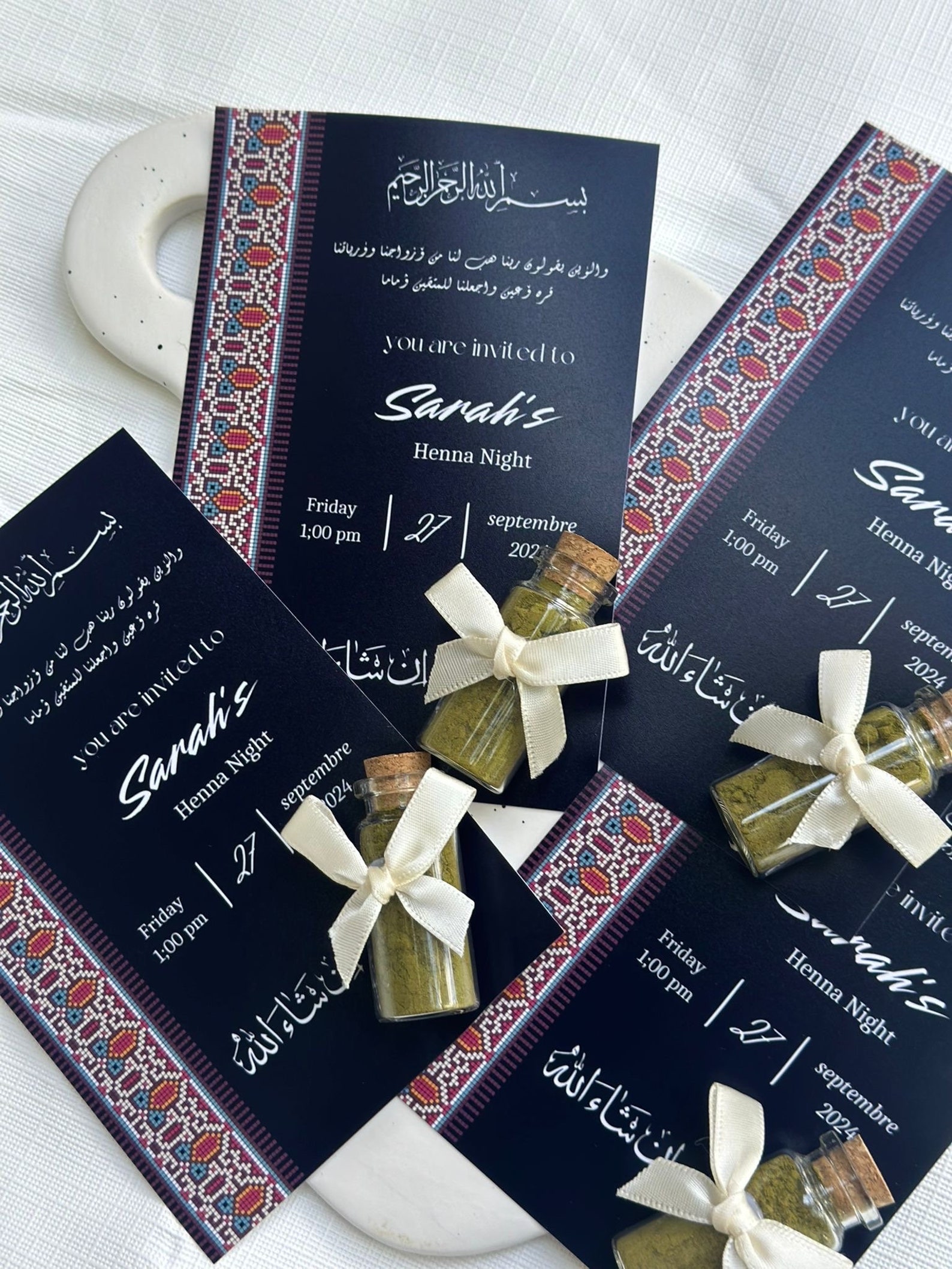 Palestine Henna Card, Henna Night, Guest Gift Bridesmaid, Custom Save ...