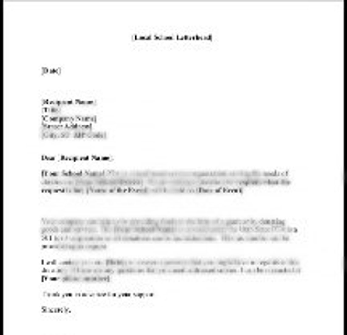 CUSTOMIZED DONOR LETTER - No Template, Donation Letter No Template ...