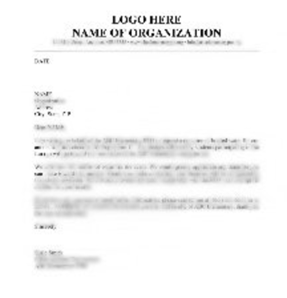 CUSTOMIZED DONOR LETTER - No Template, Donation Letter No Template ...