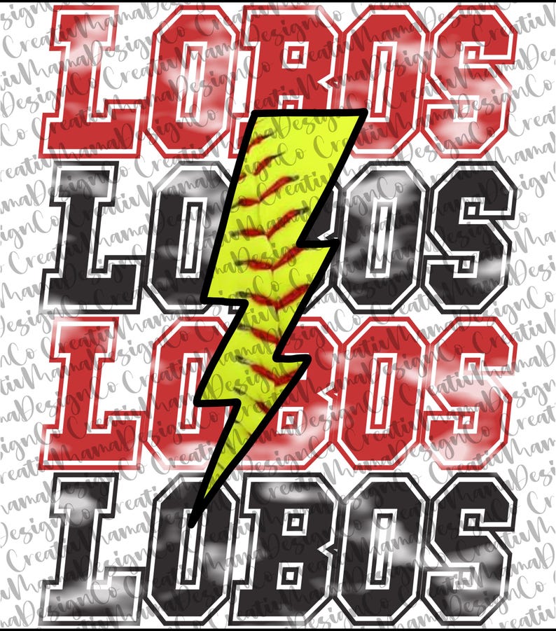 Lobos Softball PNG File: Team Spirit Digital Download - Etsy