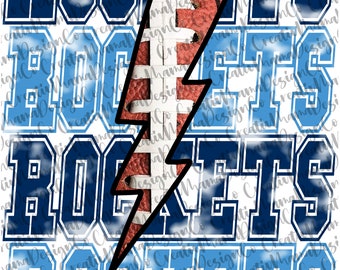 Football Svg, Rocket Football Svg, Rocket, Rockets, Football, Svg, Dxf ...