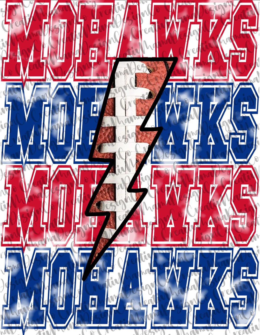 Mohawks Football PNG File (digital Download) - Etsy