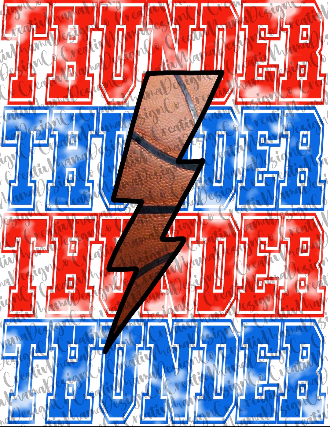 Thunder PNG Design - Etsy