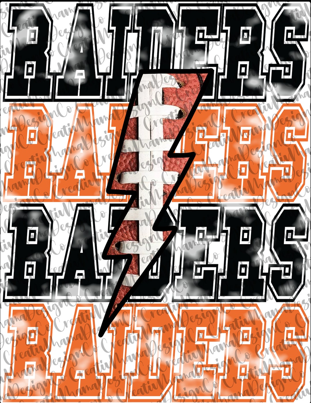 Orange Raiders Football - Etsy