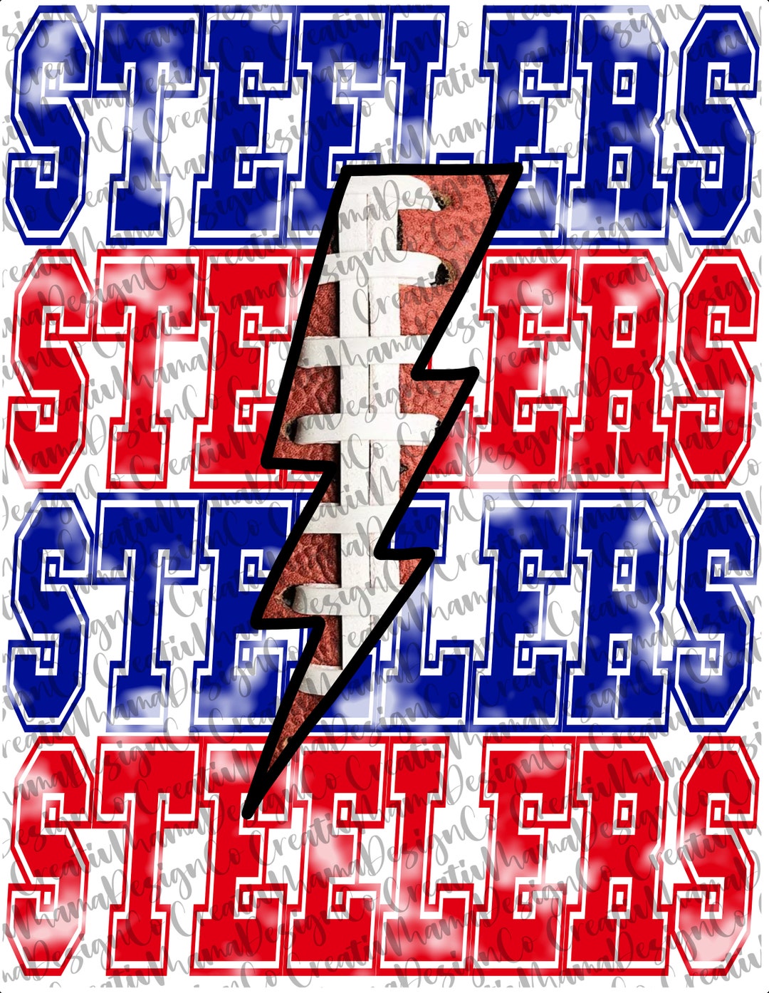 Steelers- Red and Royal Blue - Etsy