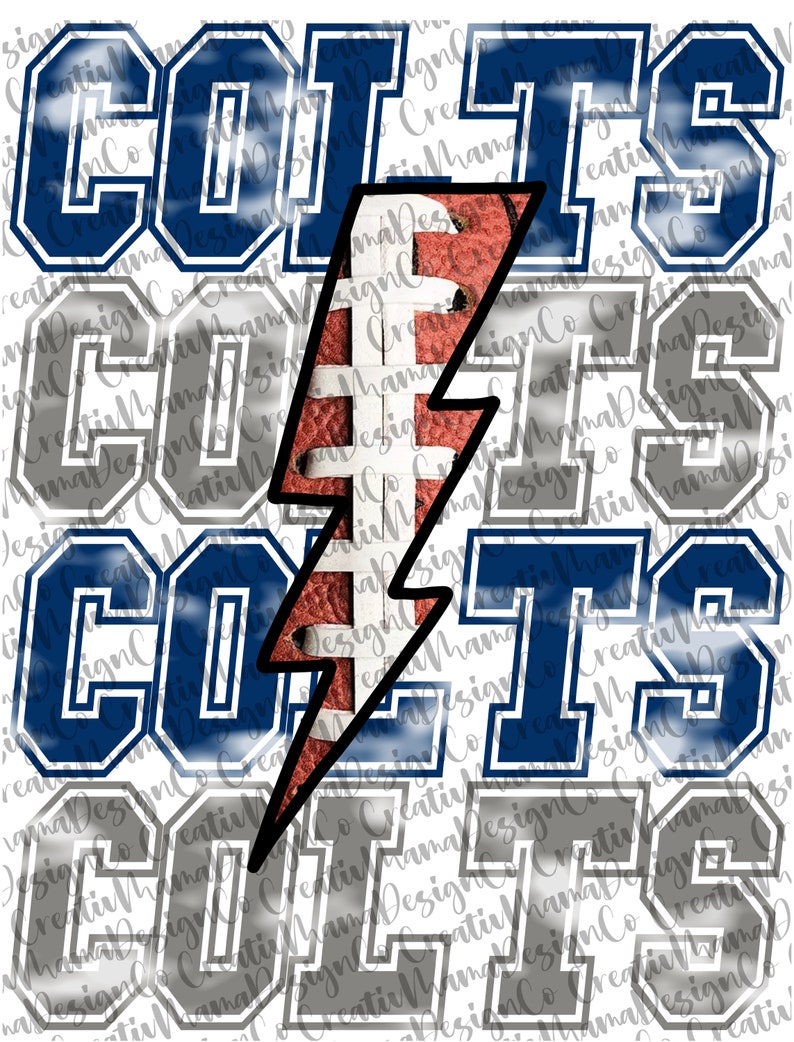 Colts PNG Design - Etsy