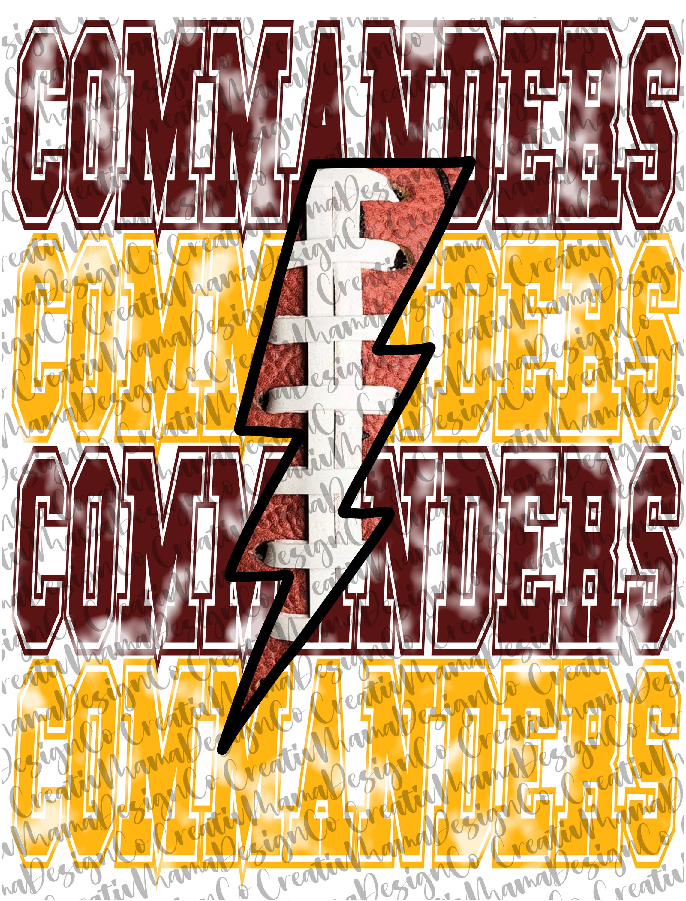 Commanders PNG Design - Etsy