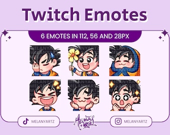 12 Pack Anime Emotes | Manga Twitch Emotes | Static Twitch Emotes ...