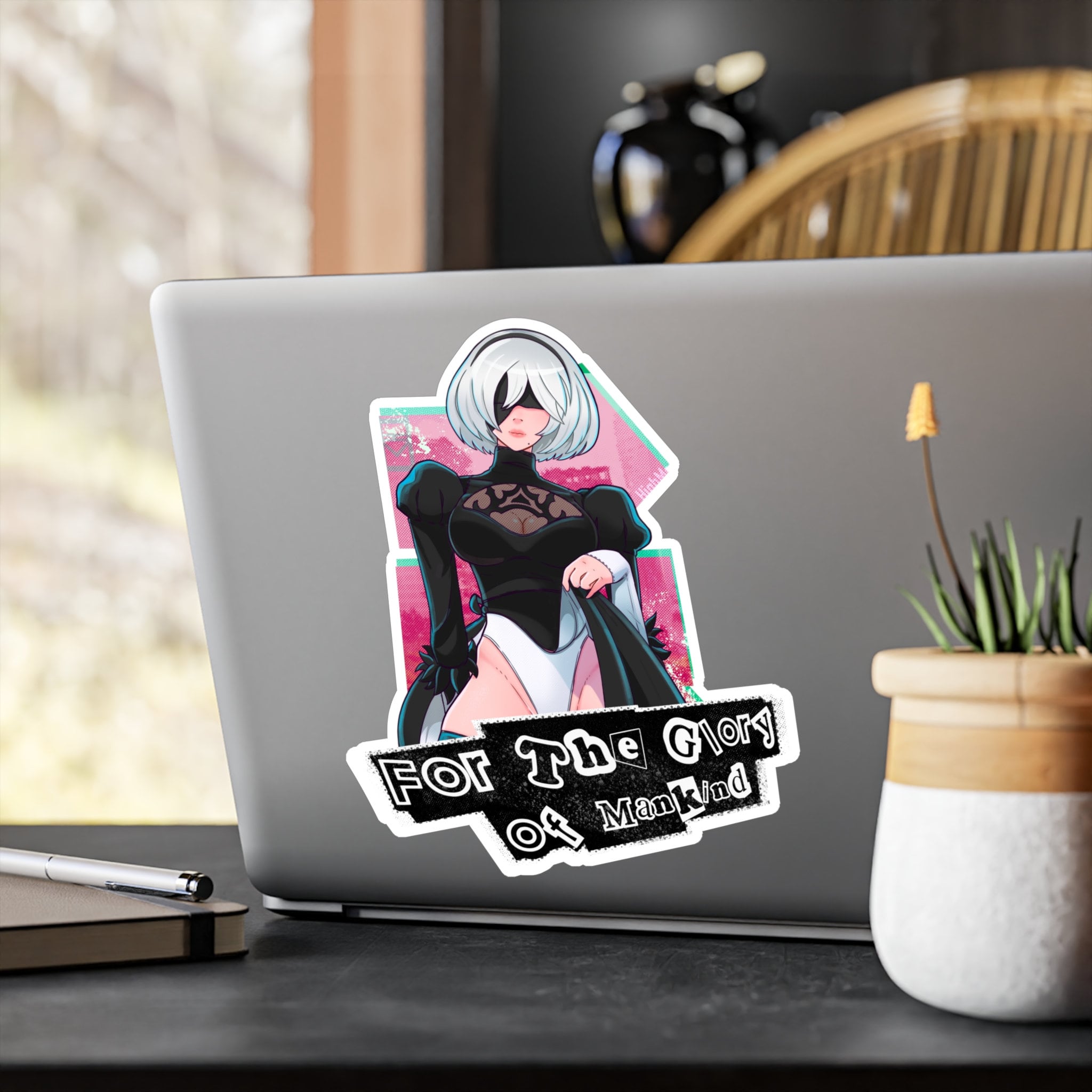 2B Nier Automata Kiss-cut Vinyl Sticker Decal Water and - Etsy