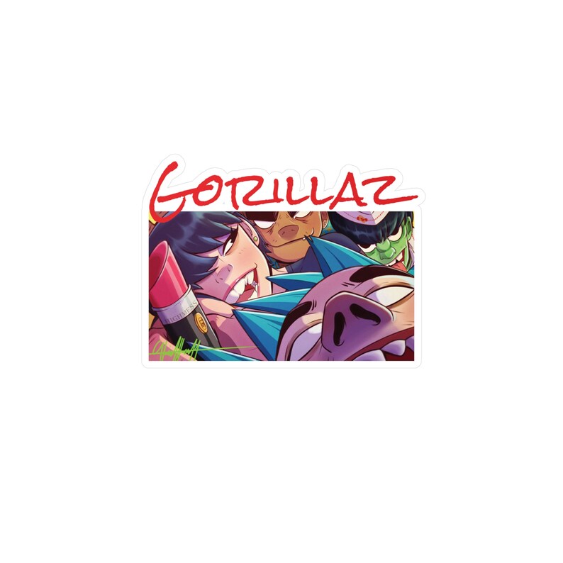 Gorillaz -kiss-cut Vinyl Sticker Decal - Etsy