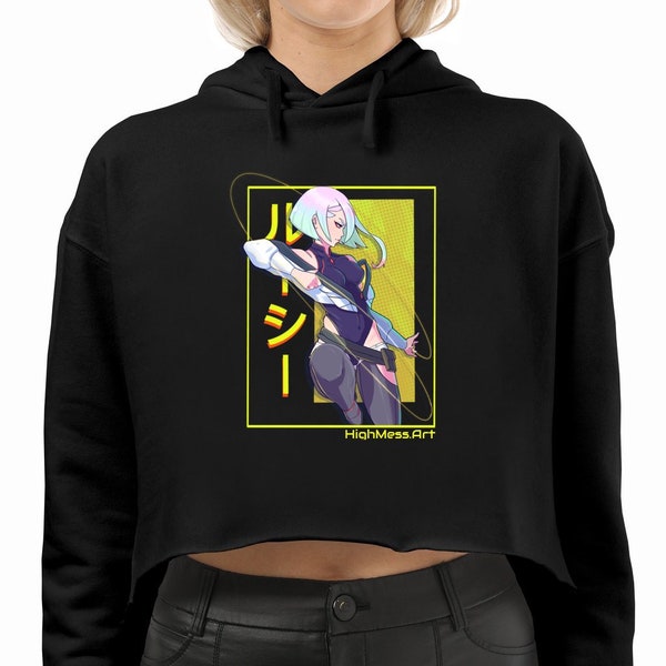 Anime Crop Top Hoodie - Etsy