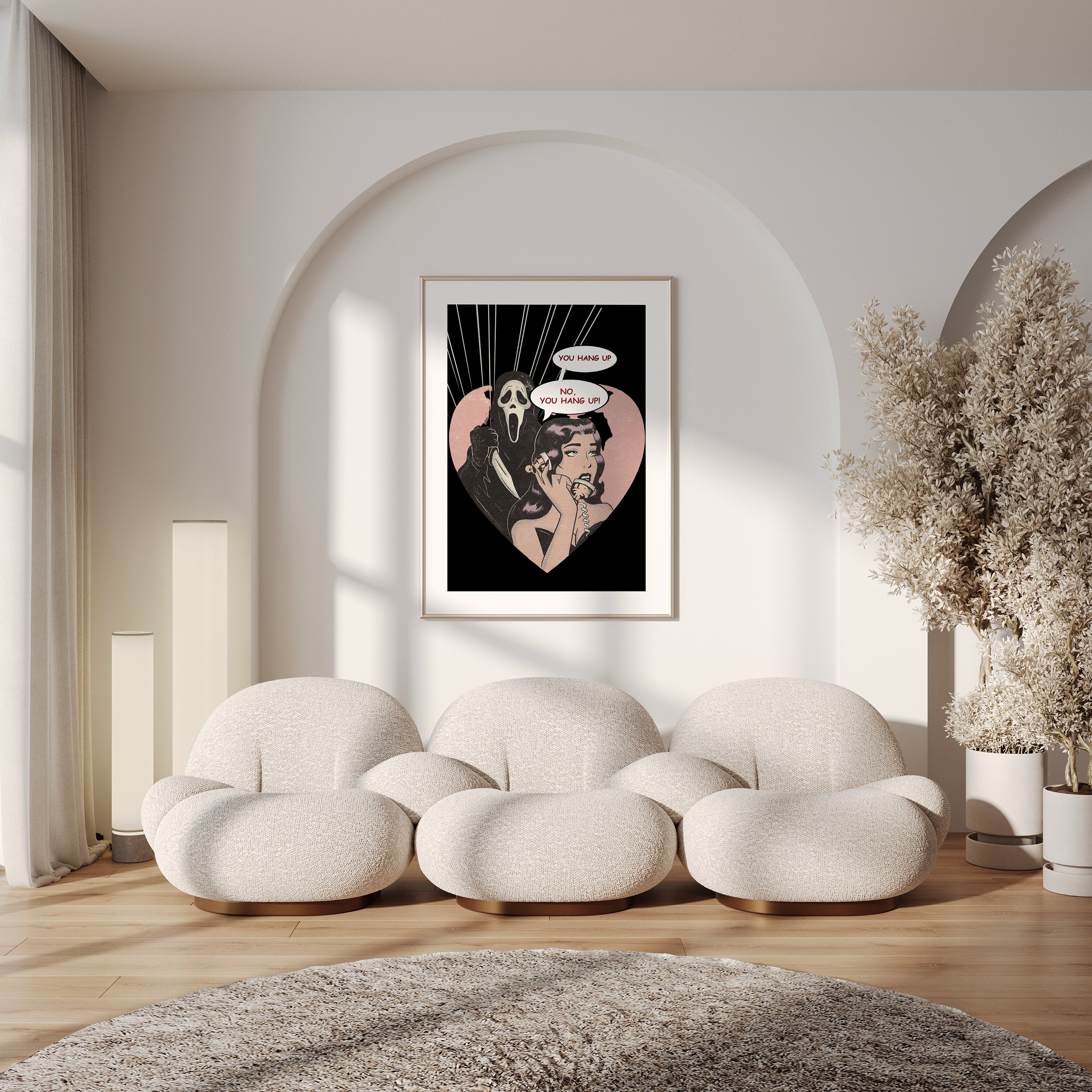 Scream Halloween Art | Dorm Room Decor | Halloween Wall Art | Horror ...