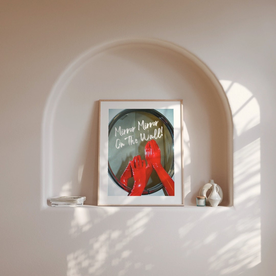 Mirror Mirror on the Wall Art Poster | Feminine Wall Art, Girly Poster ...