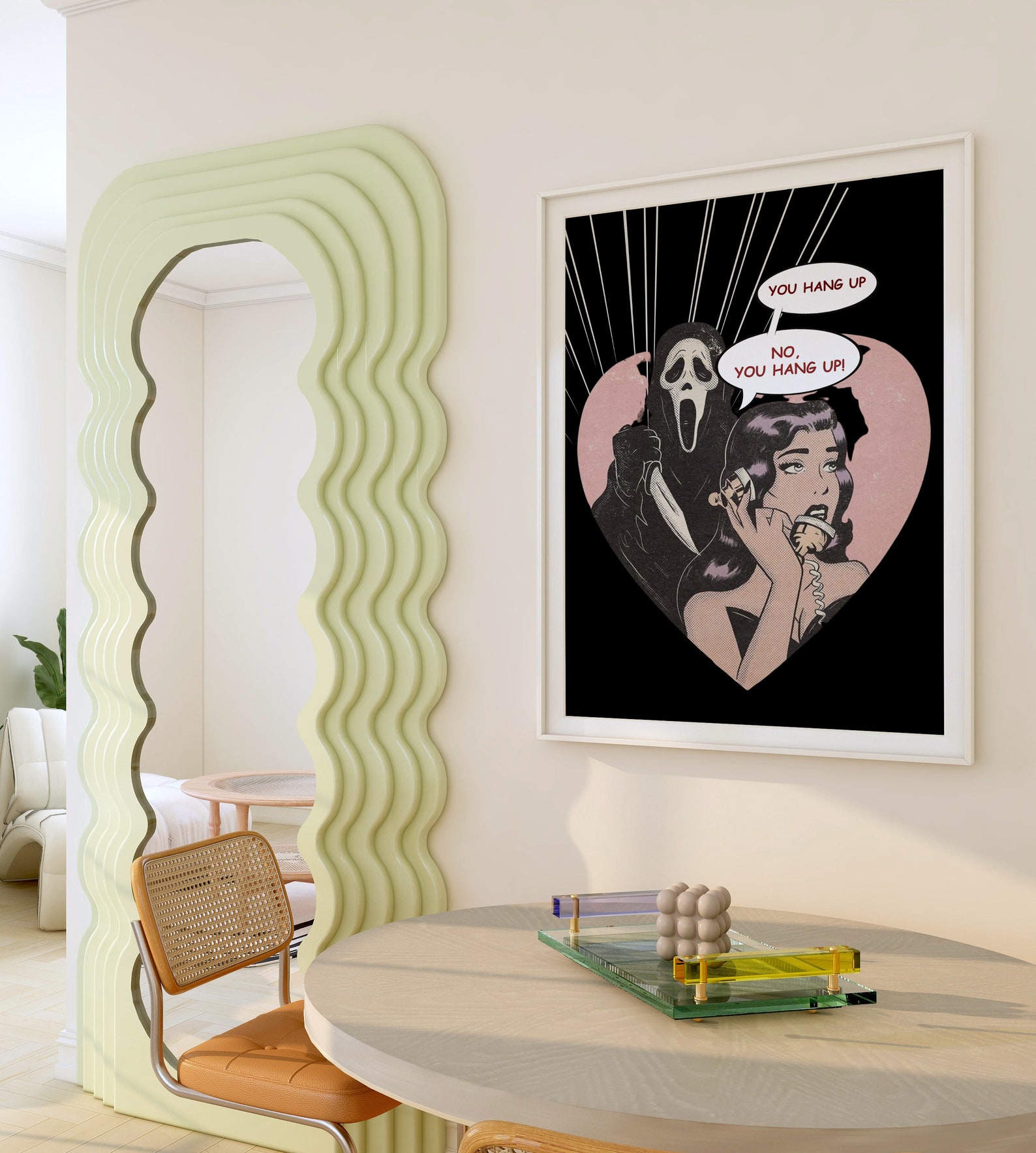Scream Halloween Art | Dorm Room Decor | Halloween Wall Art | Horror ...