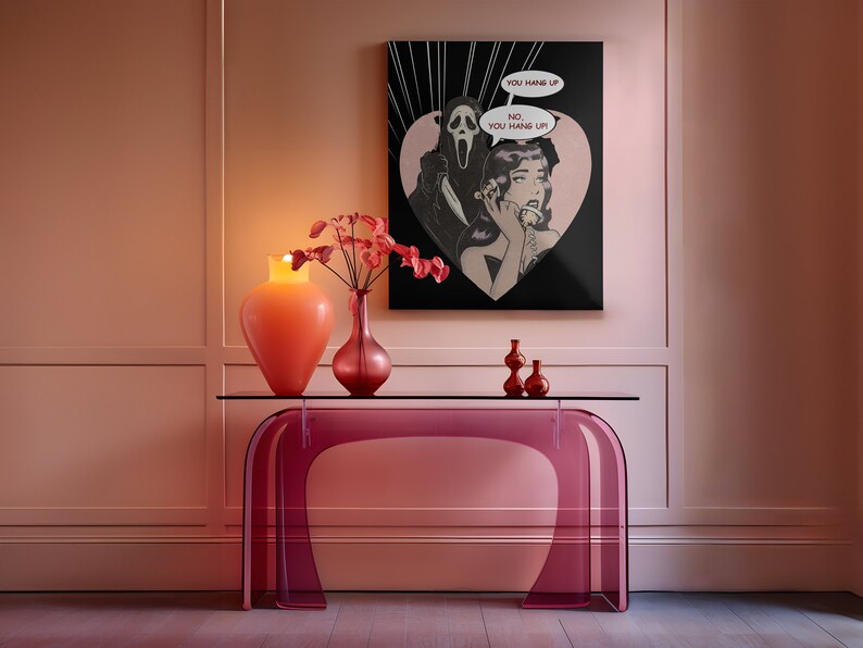 Scream Halloween Art | Dorm Room Decor | Halloween Wall Art | Horror ...