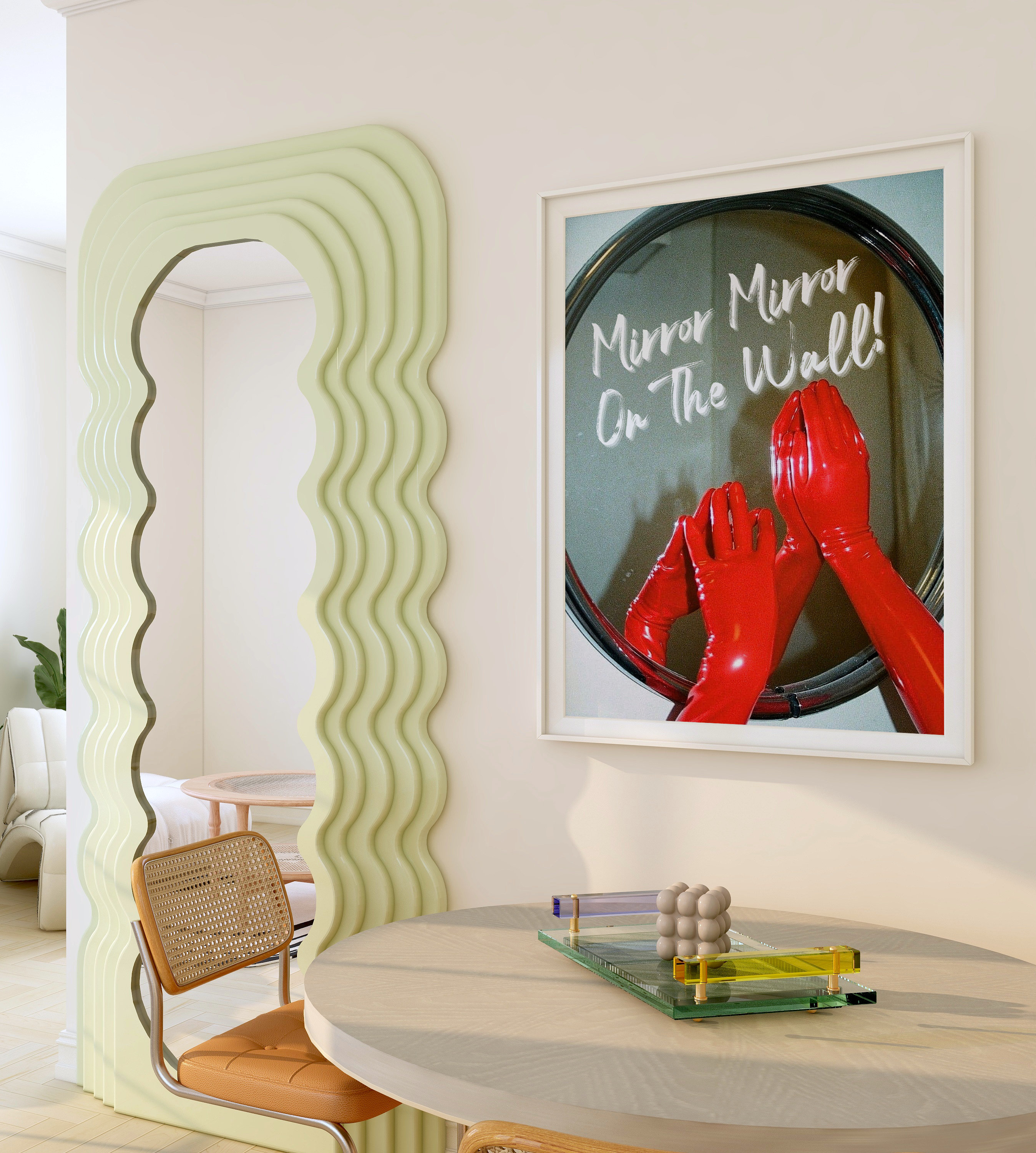 Mirror Mirror on the Wall Art Poster | Feminine Wall Art, Girly Poster ...