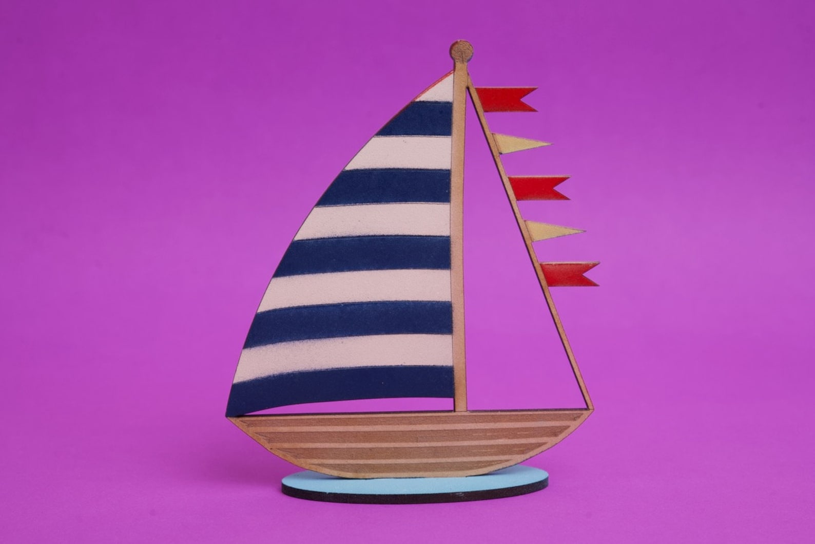 Table Top Sailboat With Stand Laser Cut File - Etsy
