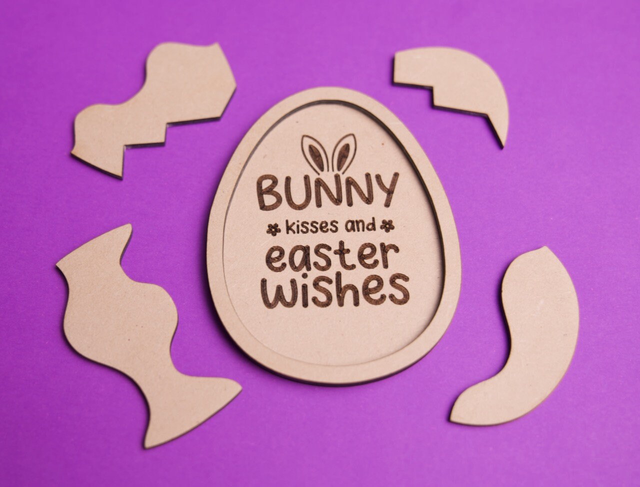 Easter Egg Puzzle Laser Cut File - Etsy