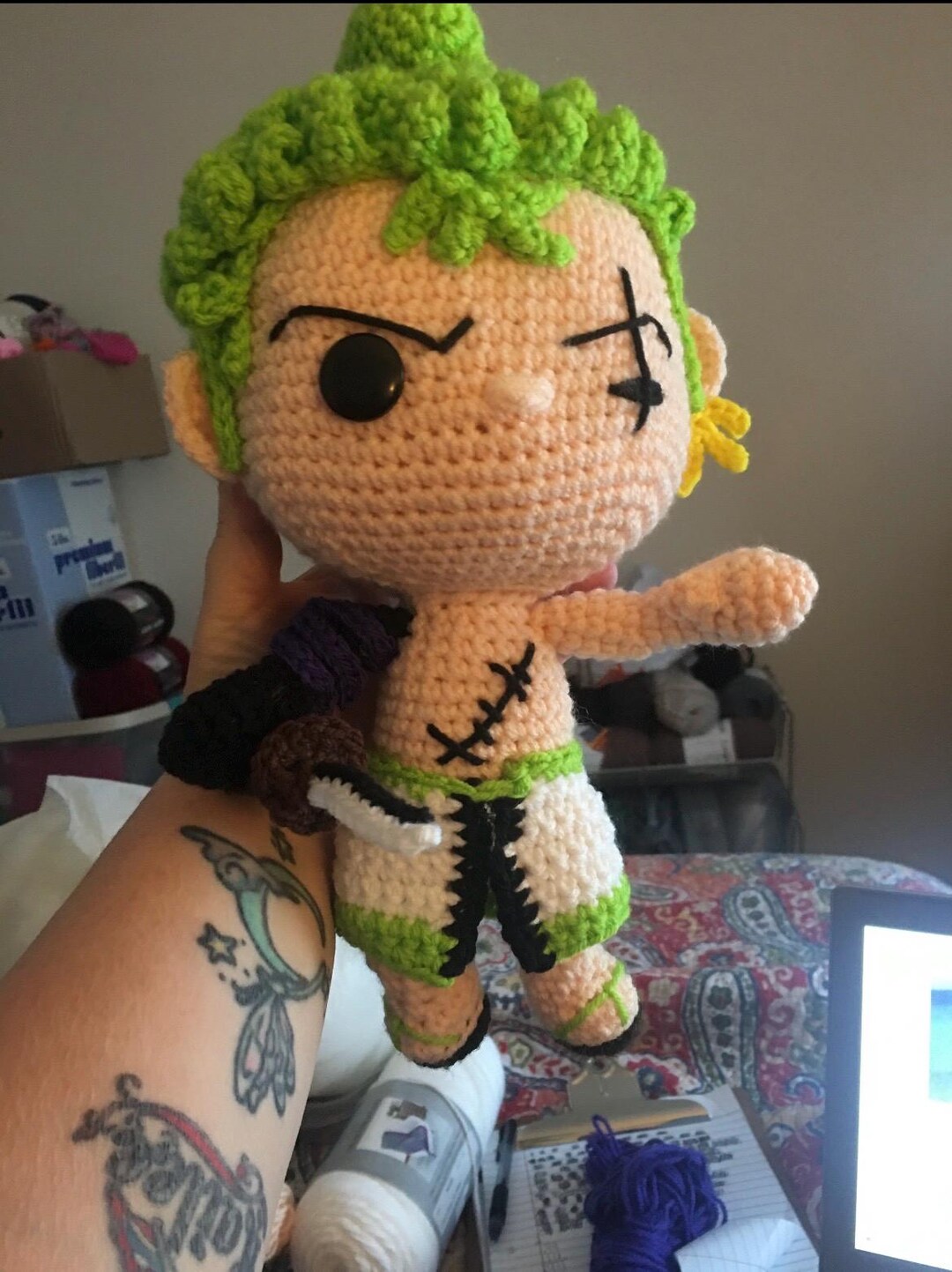 Crochet Zorro From One Piece - Etsy