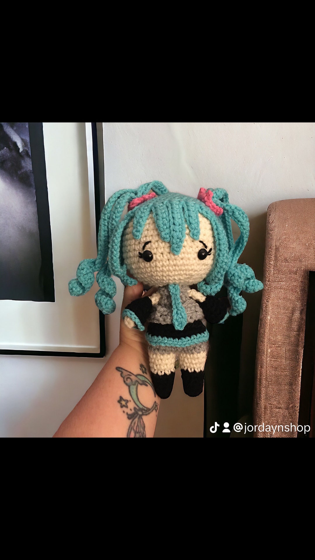 Crochet Hatsune Miku Doll - Etsy