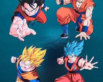 Dragon Balls Magnet Set 7-piece Glass Magnets 1 Round Magnets Anime ...