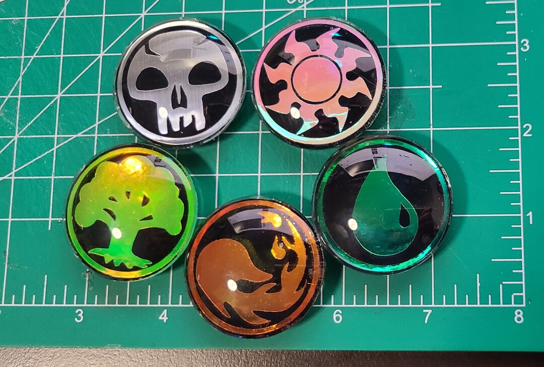 Special 5 Glass Holographic MTG Symbols. - Etsy
