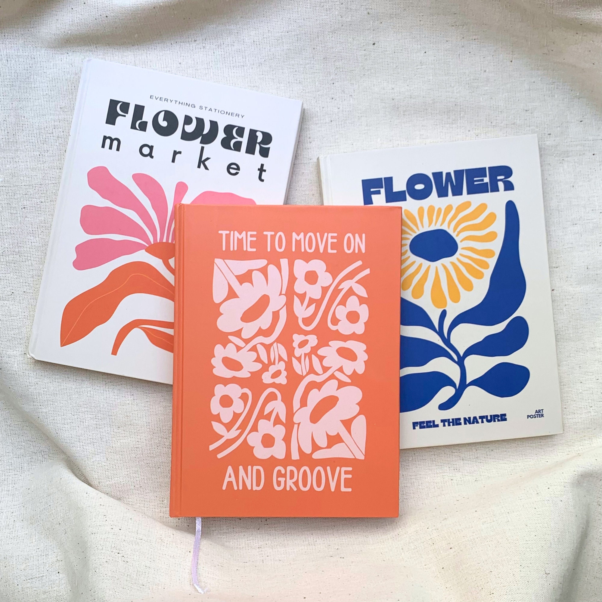 Flower Collection Journal – Elegant Book Cover Design With 160 Pages of ...