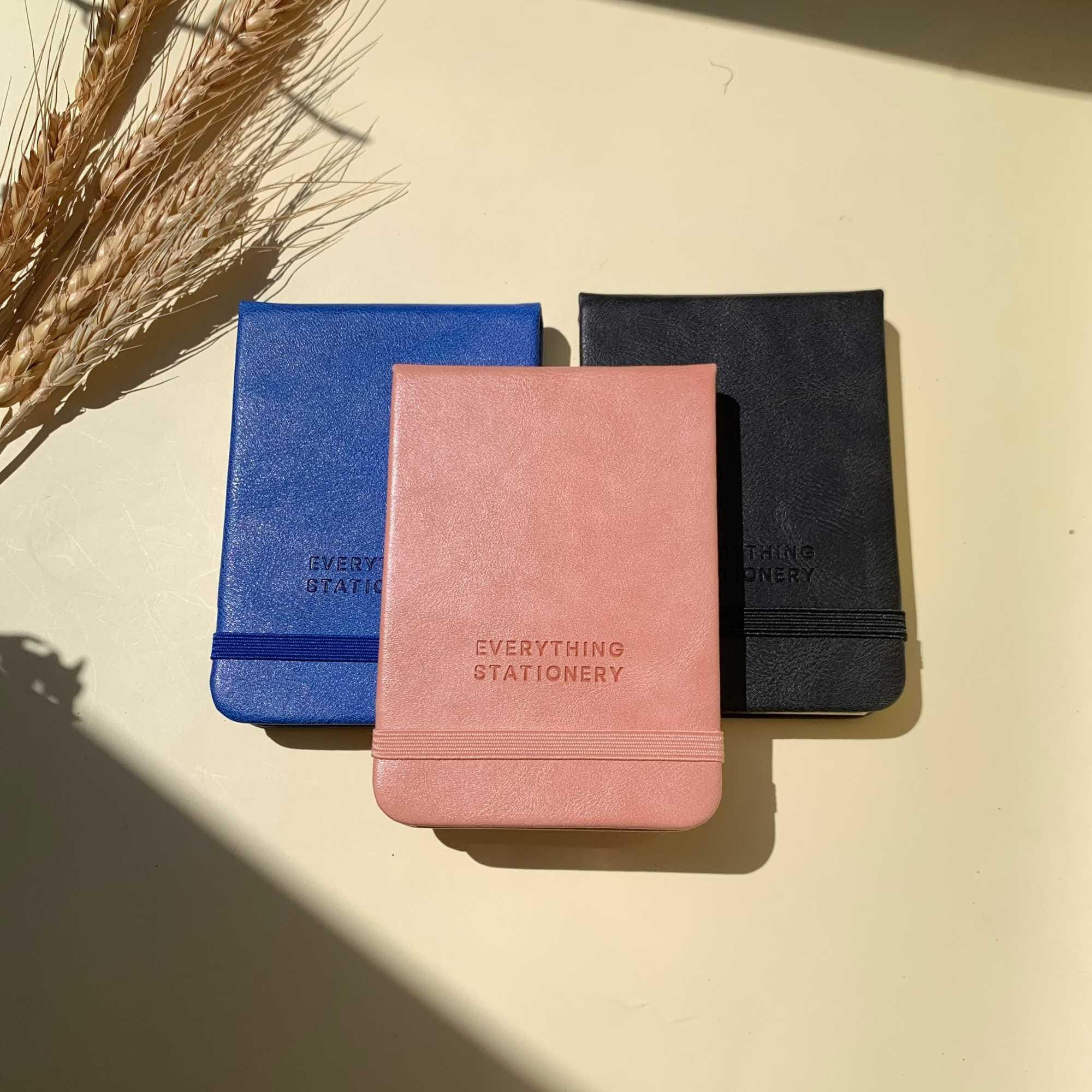 Premium Leather Pocket Notepad – Minimalist Design in 3 Colors With ...