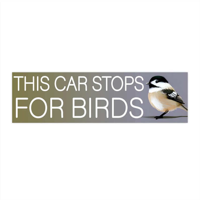 This Car Stops for Birds Bumper Stickers - Etsy