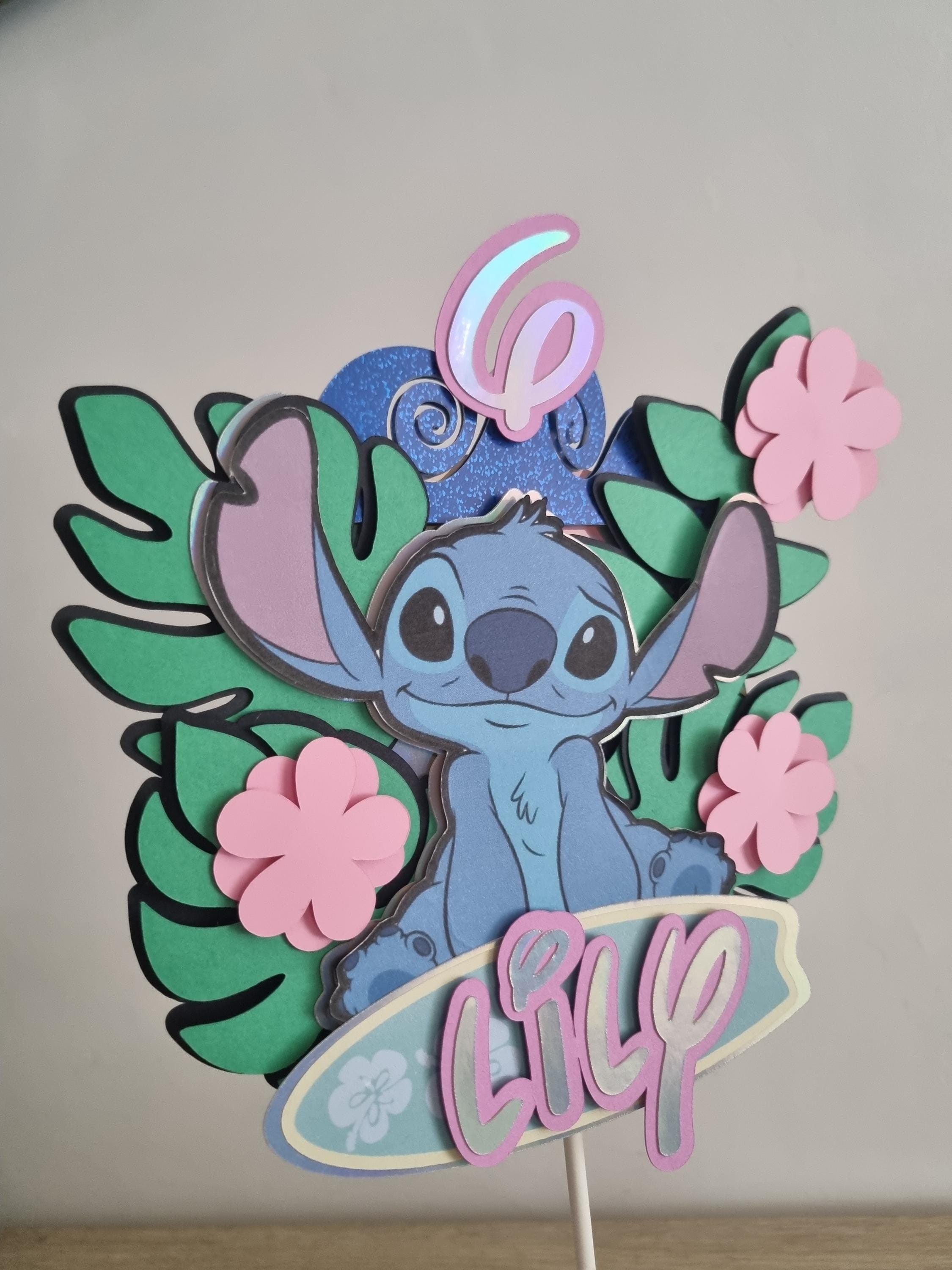 Stitch Birthday Cake Topper Disney 3d Cake Topper Lilo Stitch - Etsy UK