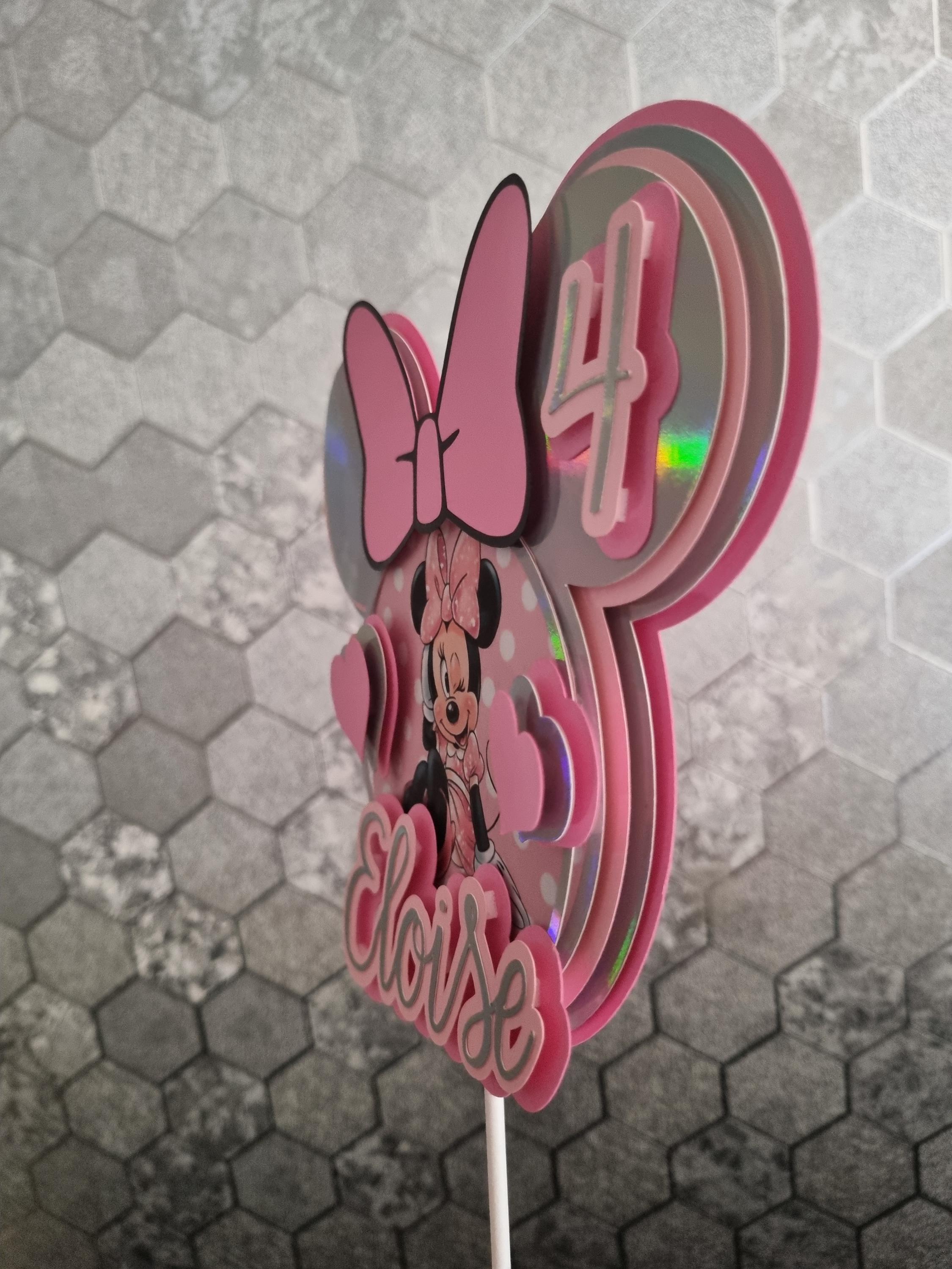 Minnie Mouse Cake Topper - Etsy UK