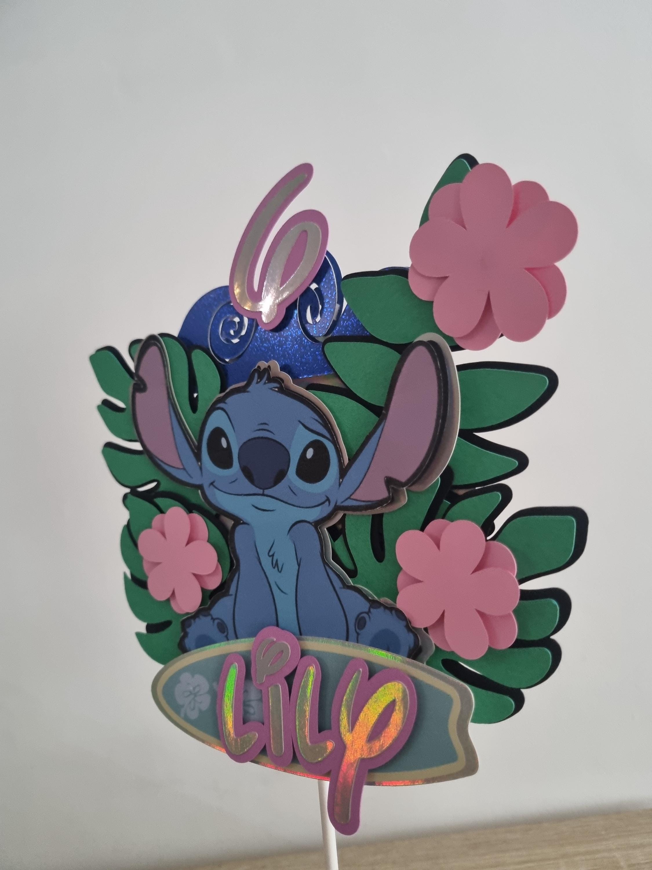 Stitch Birthday Cake Topper Disney 3d Cake Topper Lilo Stitch - Etsy UK