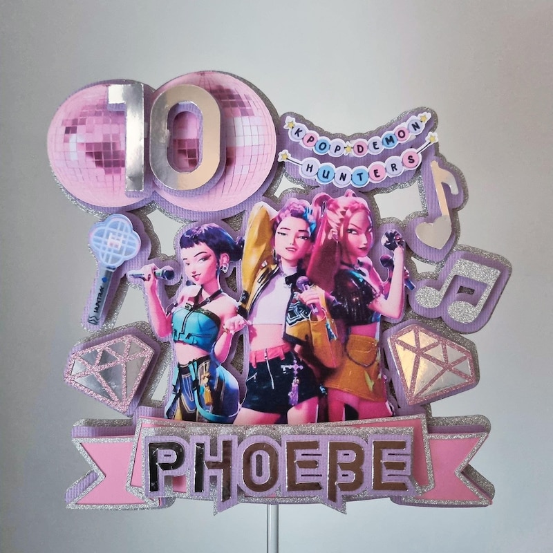 Kpop Golden Cake Topper - Etsy UK